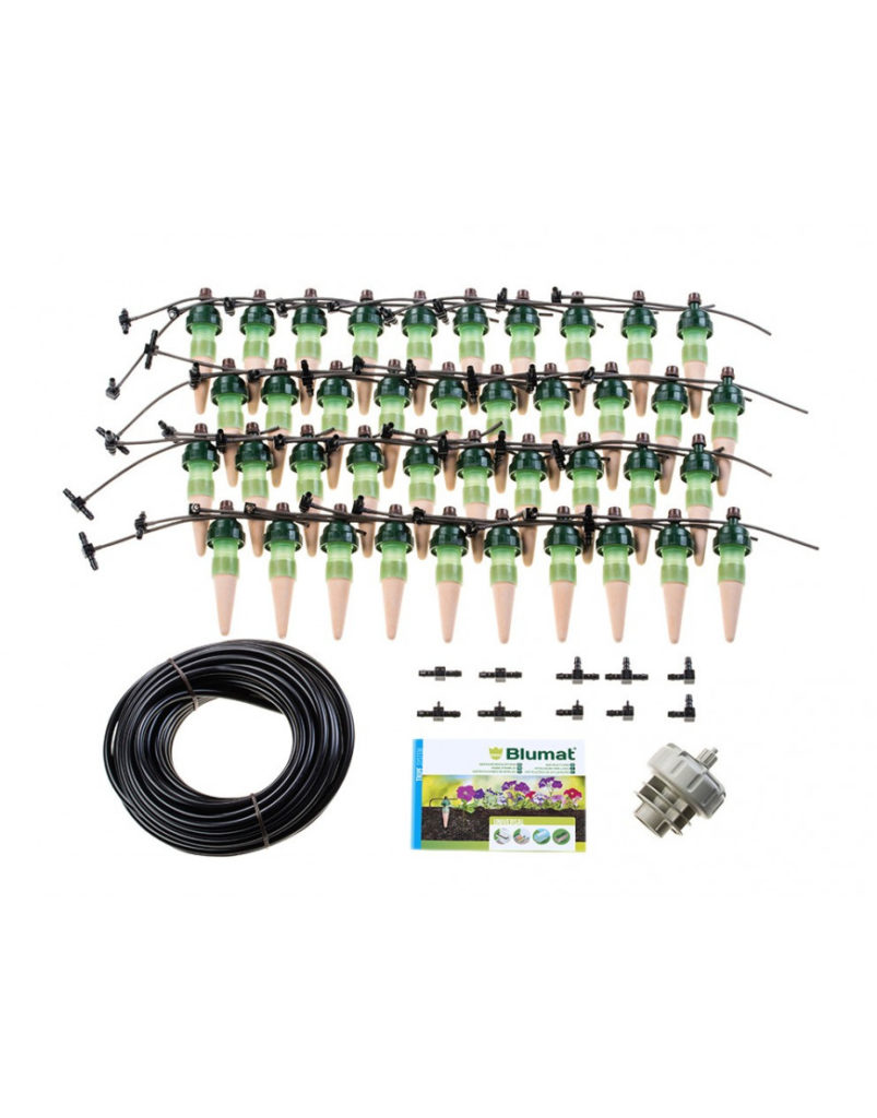 Kit arrosage BLUMAT 40 plantes + 10 mètres de tuyau - Jardin de poche